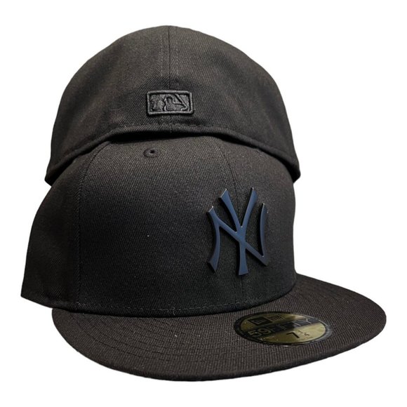 New Era | Accessories | New Era New York Yankees Metal Pack 59fifty Fitted Hat Cap Triple Black ...